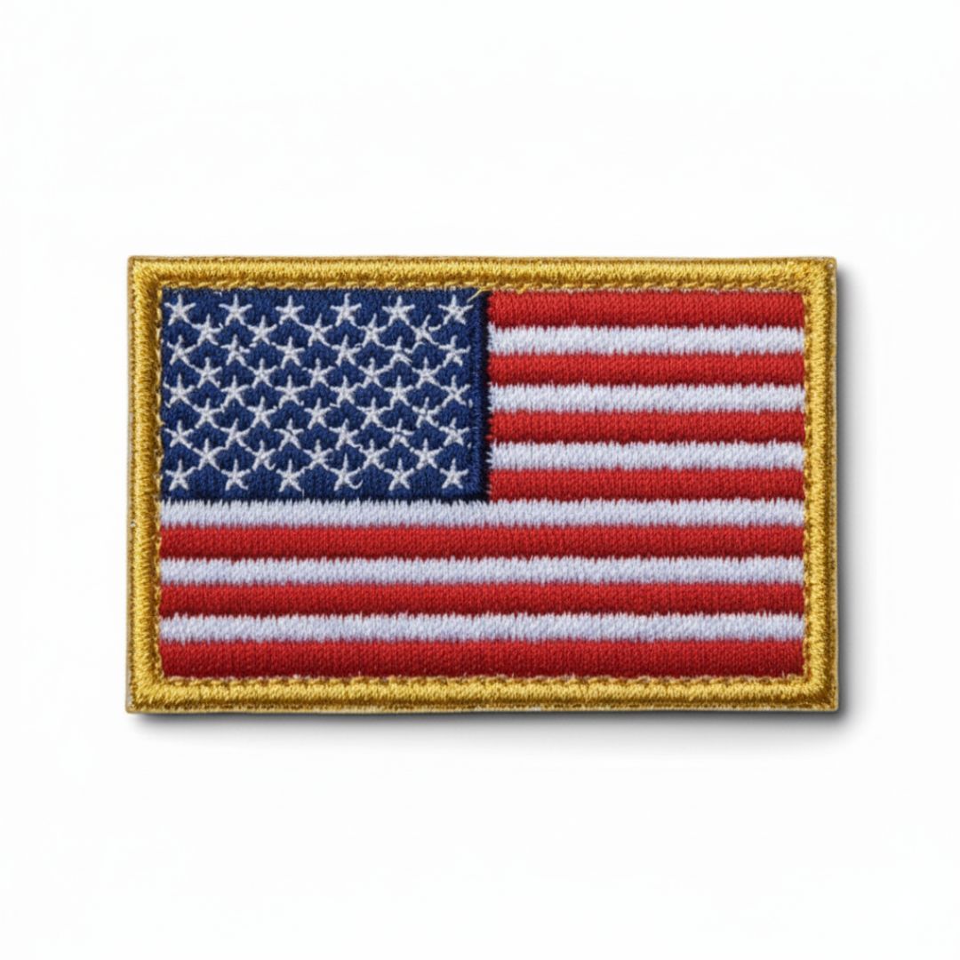 American Flag Velcro Patch - Gold – Lazarel